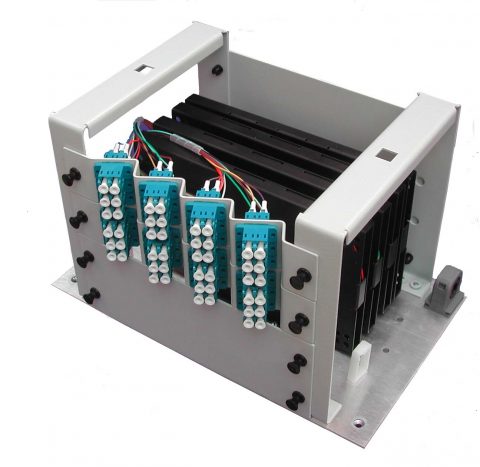 Industrial DIN Rail Fibre Patch Panel with up to 48 fibre